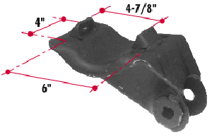 Flagg H196 Hutch Bottom Plate - 5" Axle