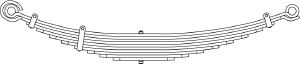 13-368 AUTOCAR FRONT LEAF SPRING - Sadler Power Train Inc