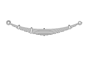 14-116 BLUEBIRD FRONT LEAF SPRING - Sadler Power Train Inc