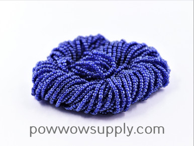 11/0 Seed Beads Transparent Luster Cobalt - Bead & Powwow Supply