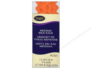 Medium Rick Rack Orange Peel - Bead & Powwow Supply