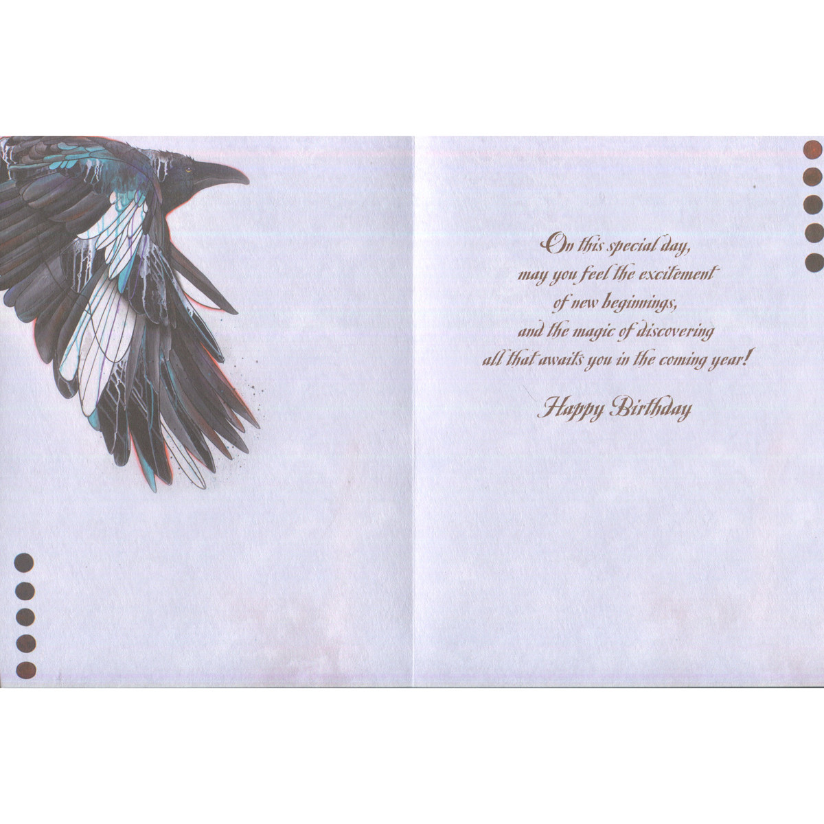 Nevermore Birthday Greeting Card | Holisticshop.co.uk