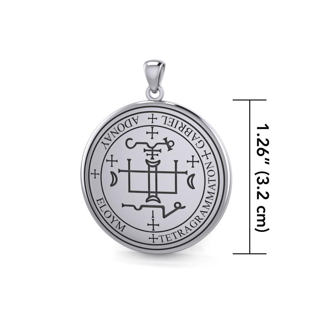 Sigil of Archangel Gabriel Pendant | Sterling Silver