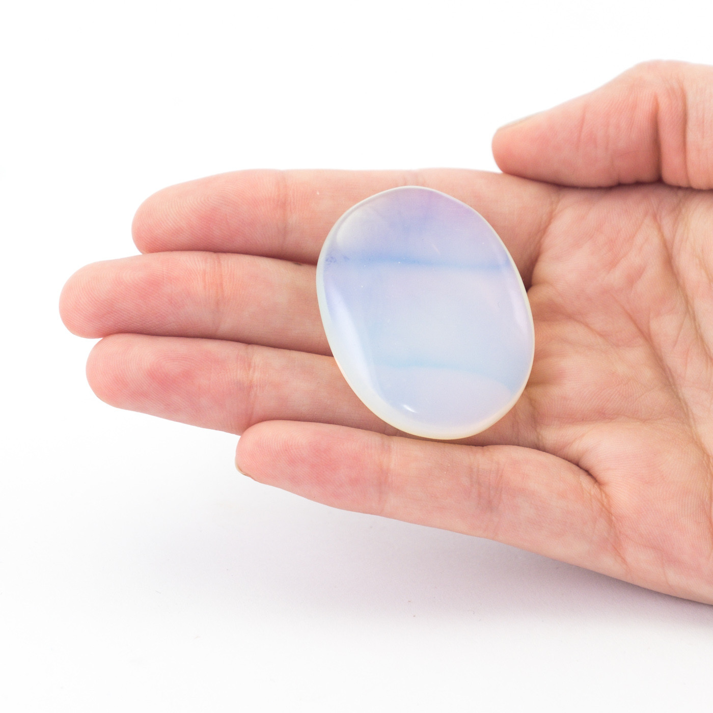 Opalite Polished Crystal Palm Stone | Holisticshop.co.uk