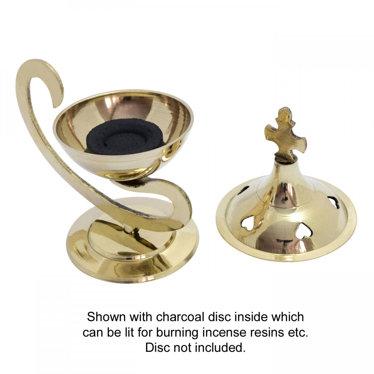 Brass Charcoal / Incense Resin Star Burner - Incense Holders