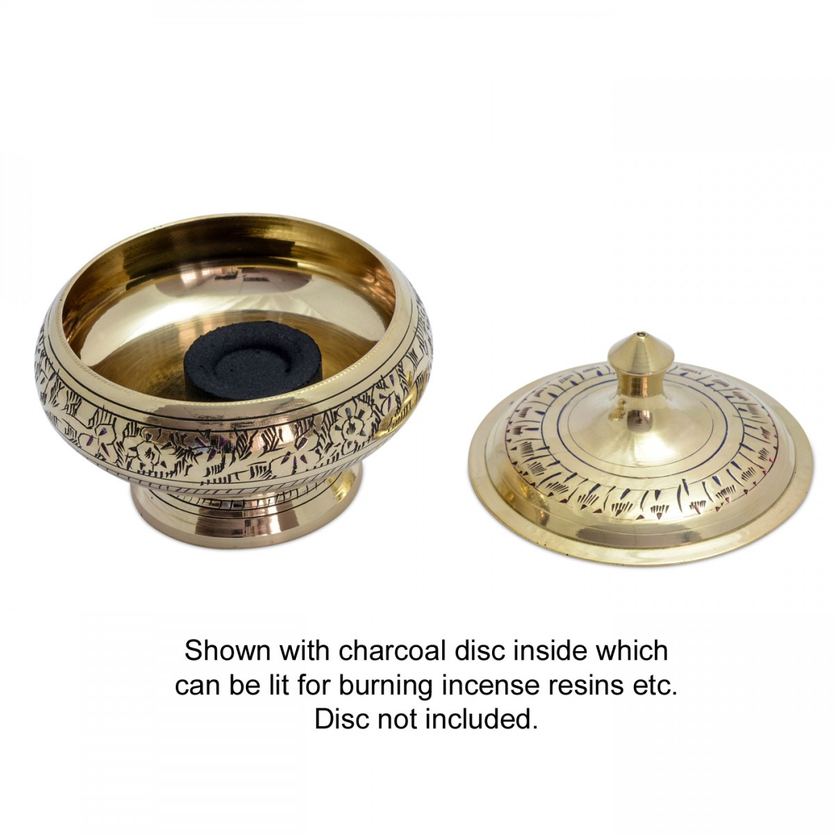 Brass Charcoal / Incense Resin Star Burner - Incense Holders