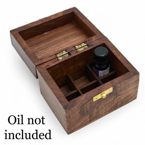 Wooden Aromatherapy Oil Storage Box (6 Oils) | Holisticshop