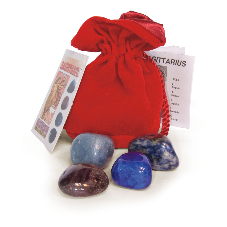 Chakra Tumblestone Set in a Clear Plastic Pouch - Crystal Chakra Sets