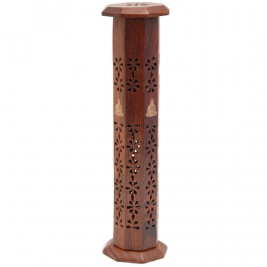 Buddha Design Wooden Incense Tower | Holisticshop.co.uk