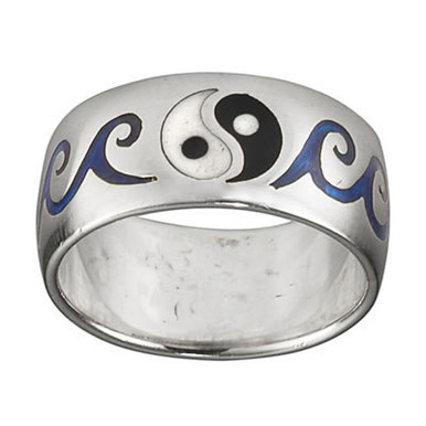 Yin Yang Ring (Sterling Silver) - Ying Yang Jewellery