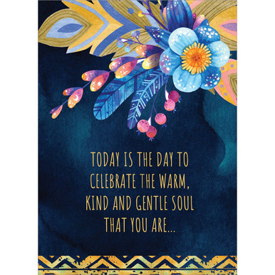 Warm Kind Gentle Birthday Greeting Card | Holisticshop.co.uk