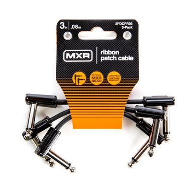 MXR® 3 INCH RIBBON PATCH CABLE - 3 PACK