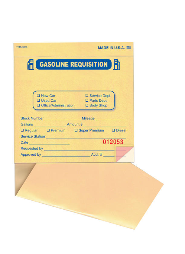 Fuel Requisition Books | Service Forms | Cheap Dealer Supplies