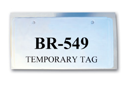 License Plate Temporary Tag Hard Plastic Protector