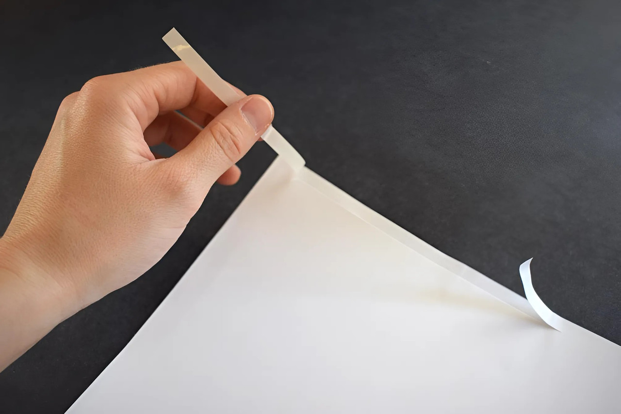 Interior Plain White Addendum Window Stickers - Adhesive - 8-1/2" x 11 ...