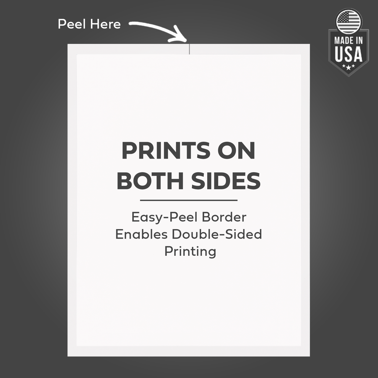 Interior Plain White Addendum Window Stickers - Adhesive - 8-1/2" x 11 ...