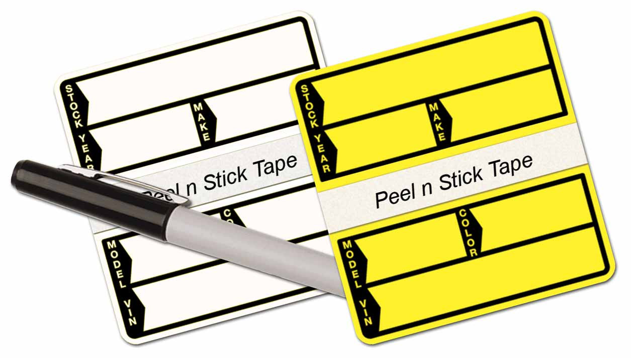 Poly Stock Stickers | Stock Stickers | Cheap Dealer Supplies