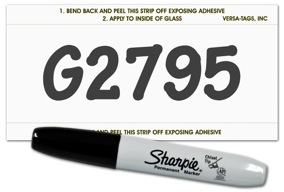 Mini Stock Number Signs