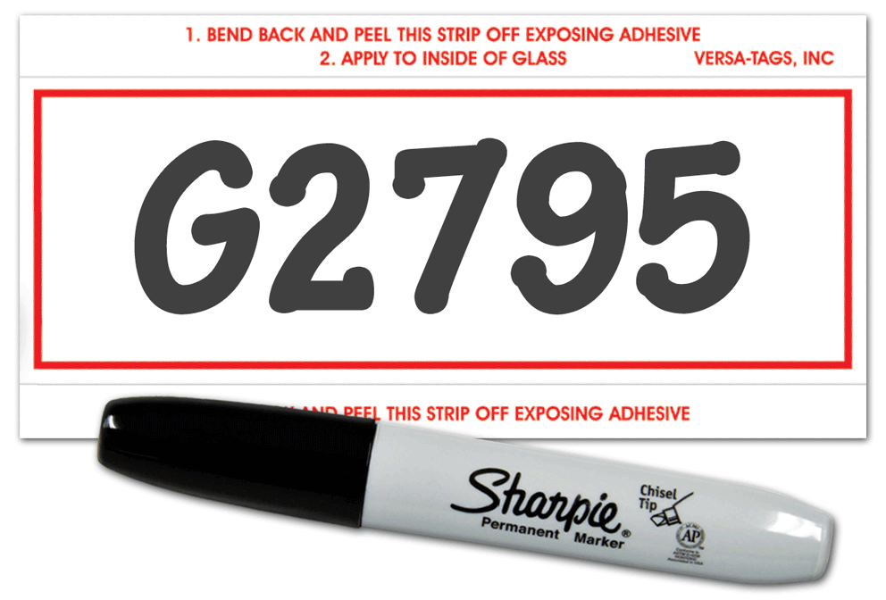 Stock Number Mini Signs