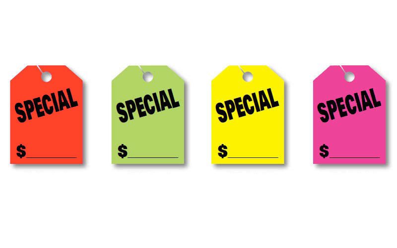 Jumbo Mirror Hang Tags | Special