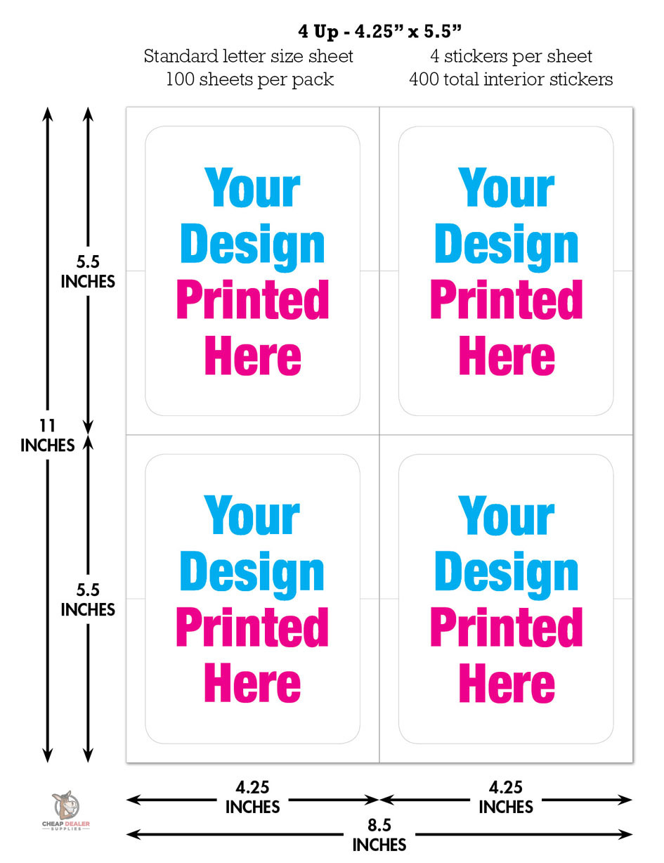 Custom Addendum Window Stickers