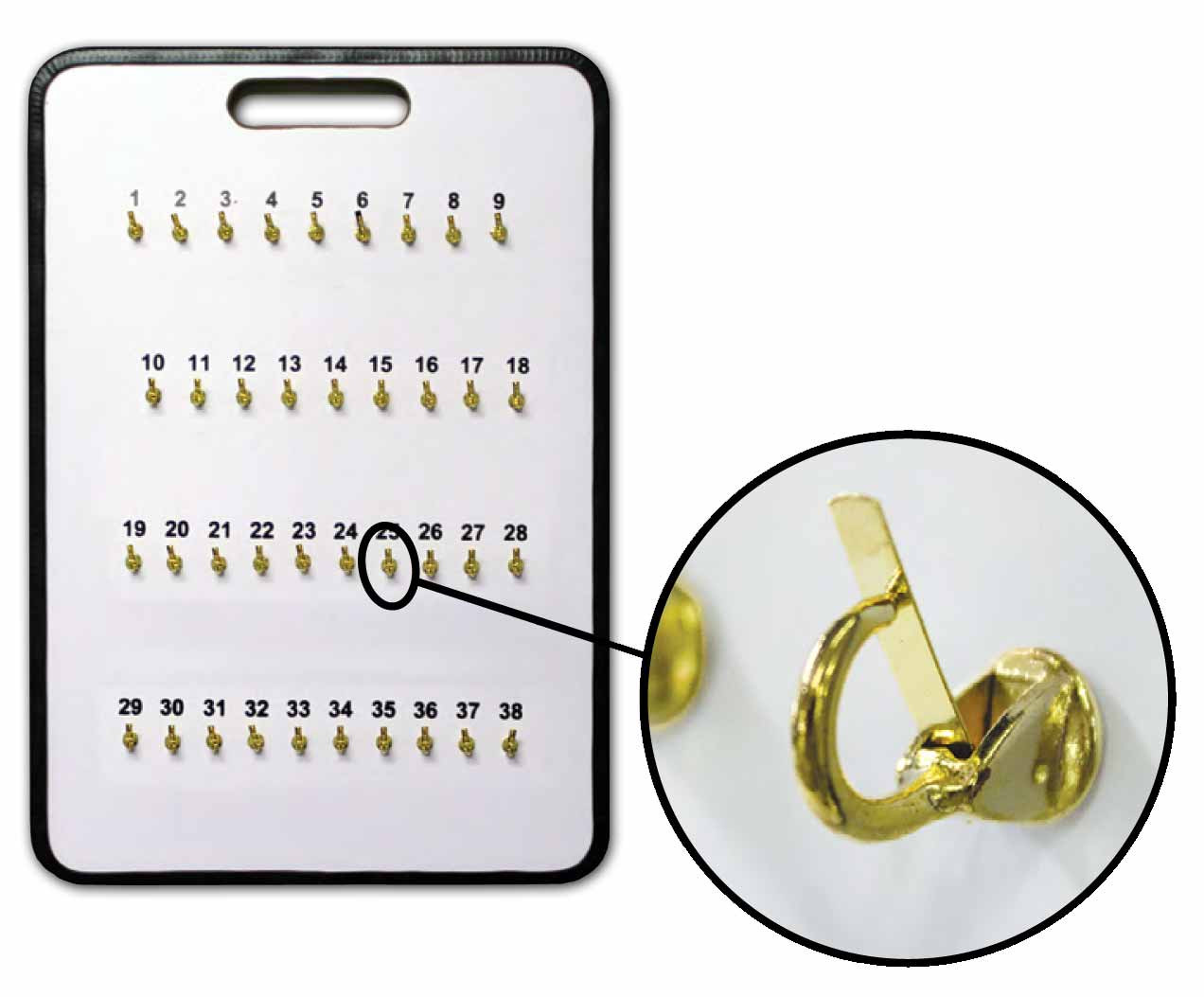 Key Storage Boards With Spring Hooks | Key Organizers