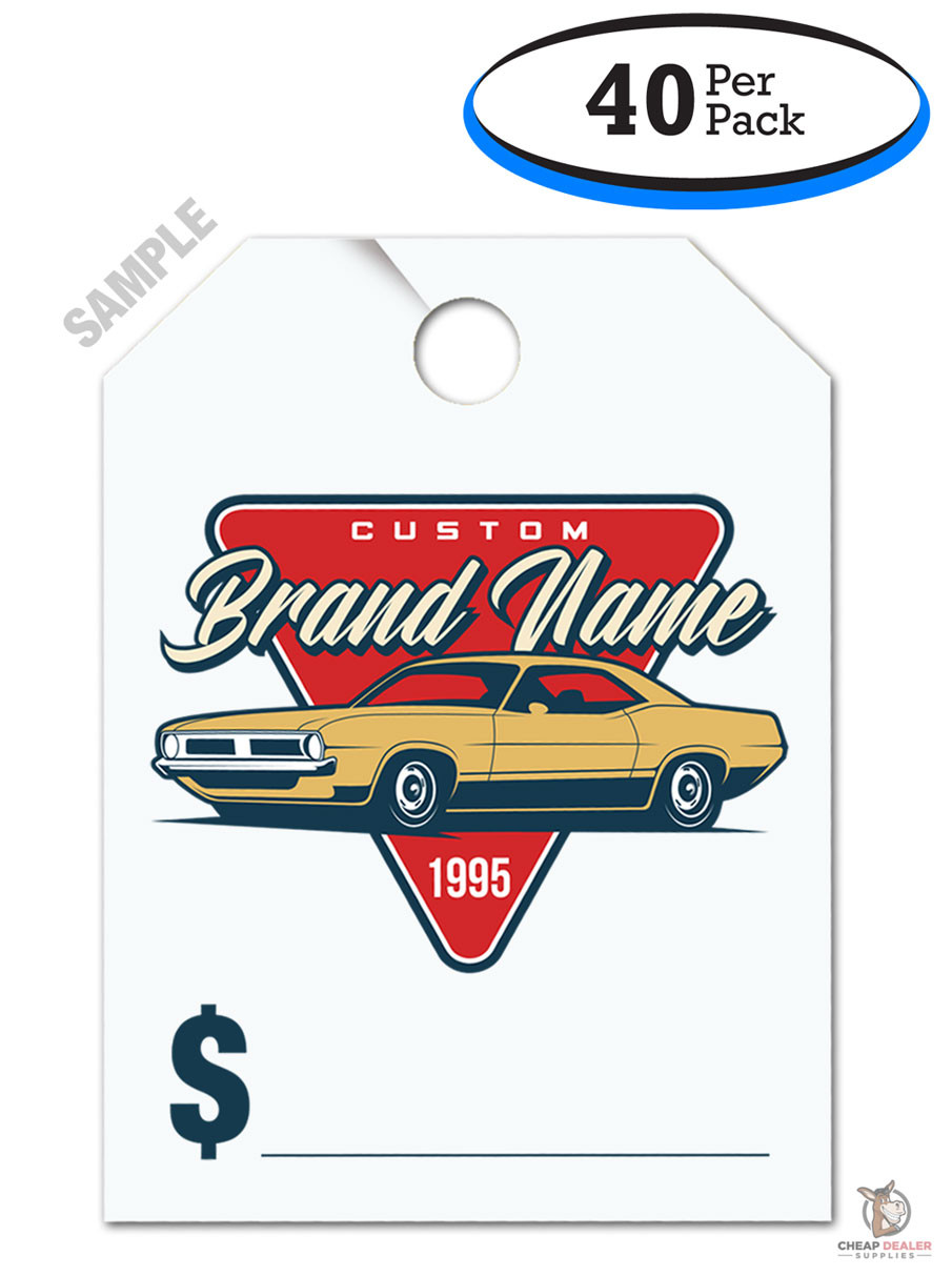 Full Color Custom Printed Hang Tags | Car Dealers