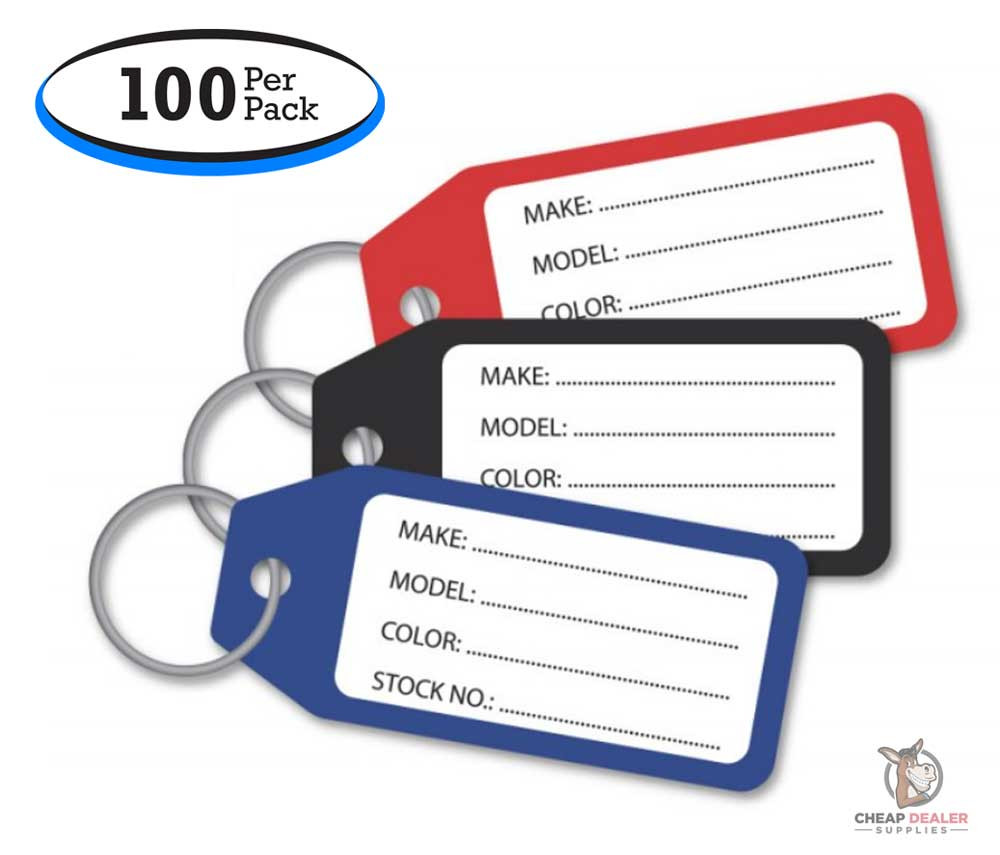 Economical Durable Plastic Key Tags With Labels