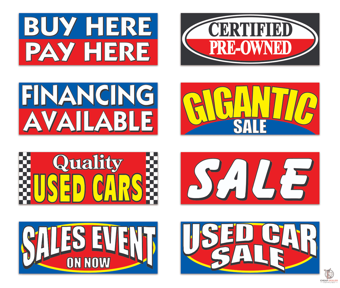 Giant Fabric Banners | Car Dealer Sales Lot Signs