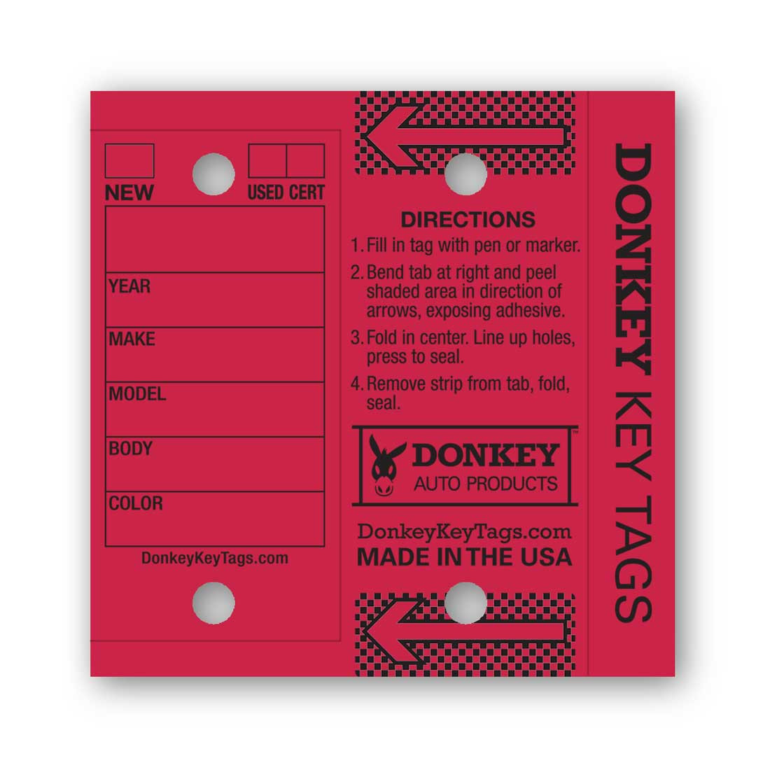 Donkey Key Tags Half Pack | Ultimate Car Dealer Key Tags