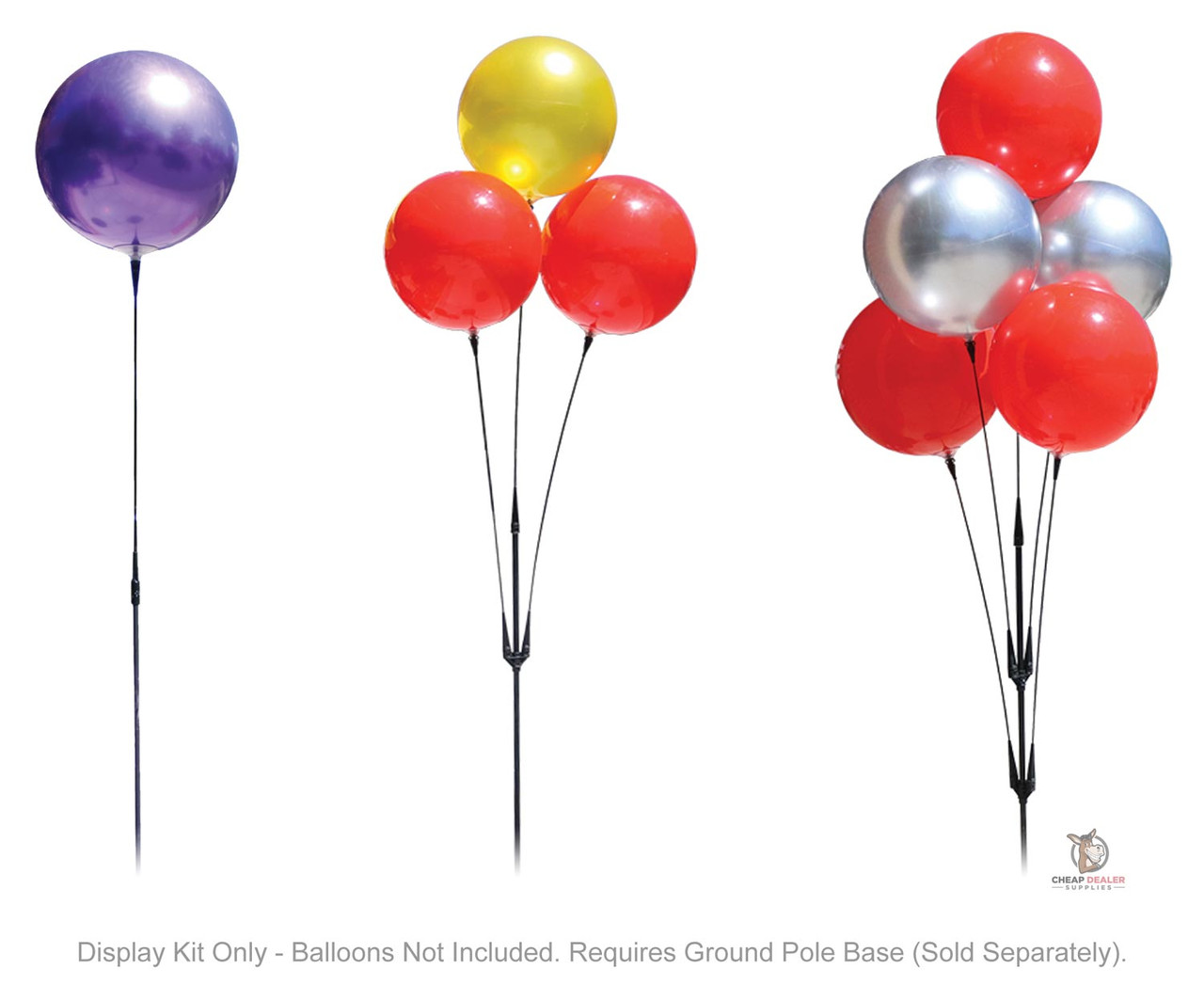 Professional Durable Reusable Balloon Ground Display Kits