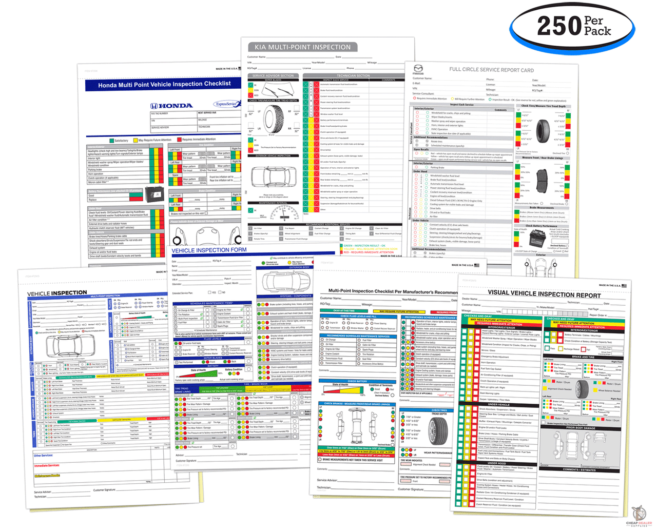Multi-Point Inspection Forms for Dealerships - Top Quality