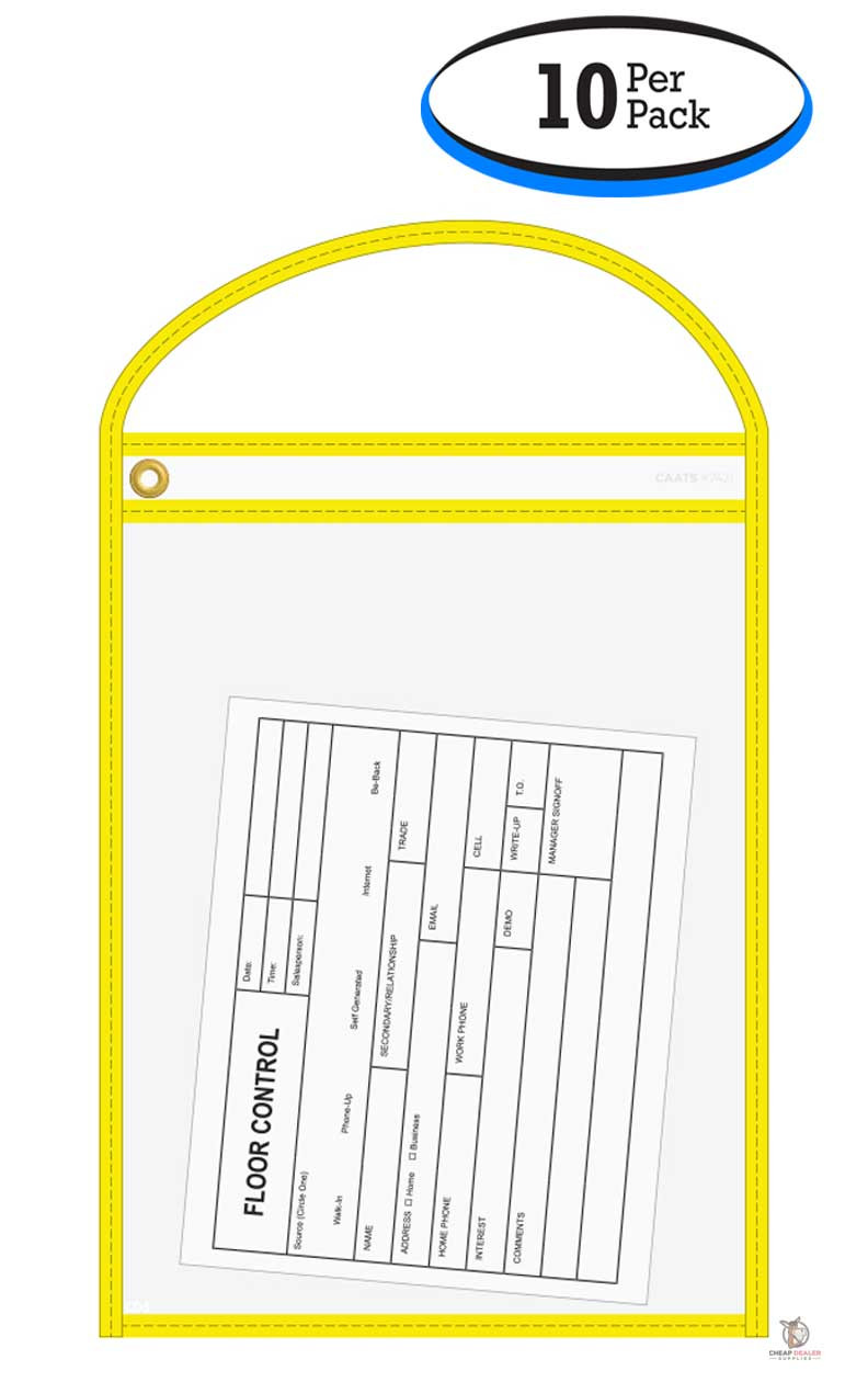 Neon Stitched Work Ticket Holders - Organize & Protect