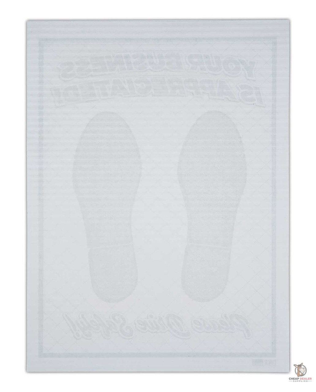 Disposable Double Poly-Coated Ridged Car Floor Mats