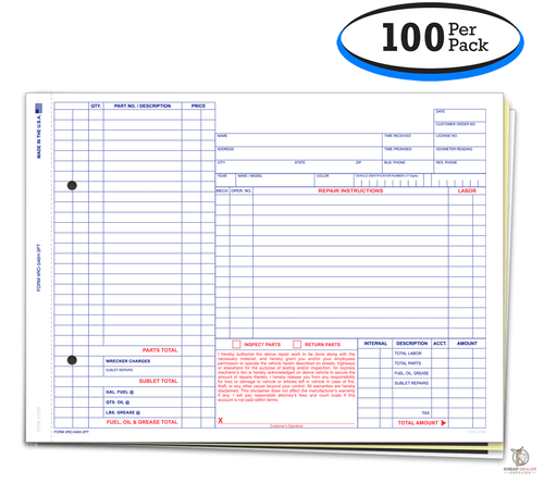 Auto Repair Orders - Top Service Forms for Workshops