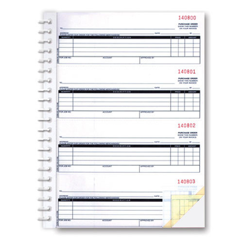 Custom Printed Purchase Order Books | Car Dealer Supplies