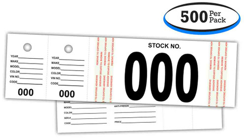 Premium Vehicle Stock Numbers & Key Tags | Car Dealers
