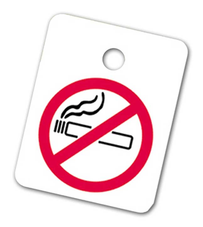No Smoking Reminders - Plastic Key Tags - Key Fobs (100 per pack) | eBay
