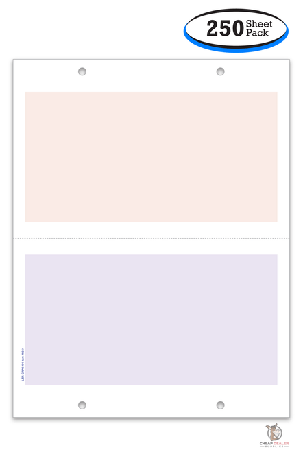 Red And Blue Blank Laser Printer Form Invoice Receipt