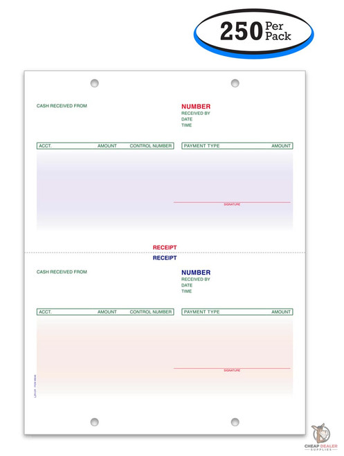 Laser Cash Receipt Form | R&R ERA System Dealer Forms