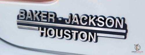 Custom 3D Plastic Name Plate Emblems For Car Dealerships