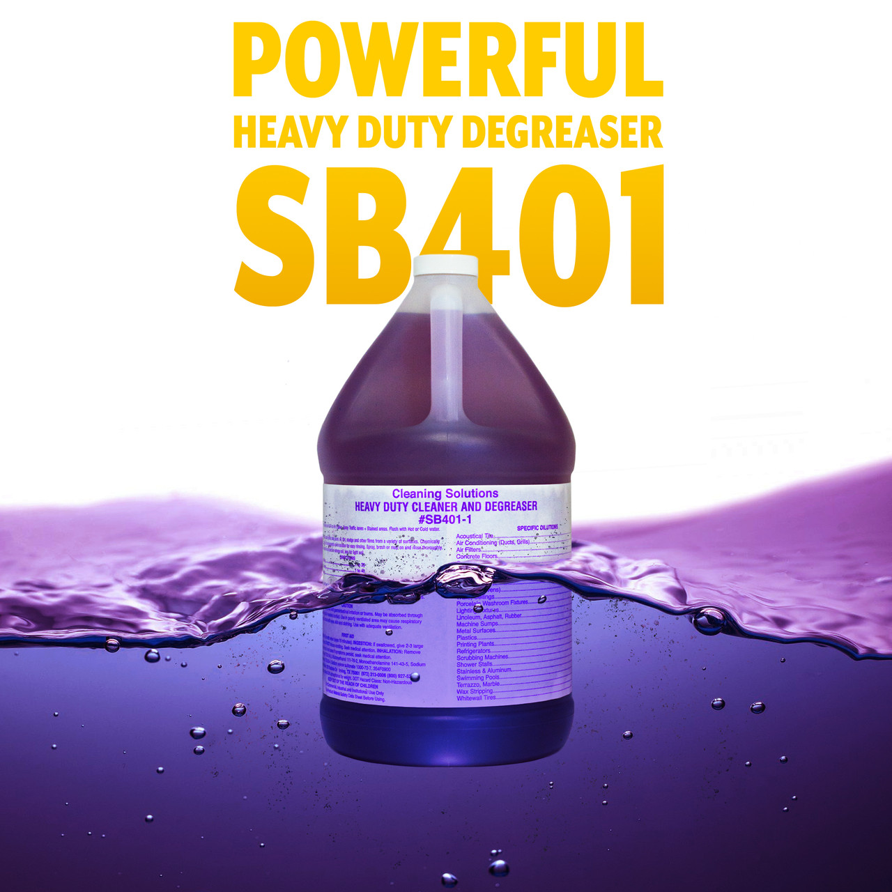 SB401 Heavy Duty Degreaser Carpet Shampoo Cleaner - Namco Dallas ...