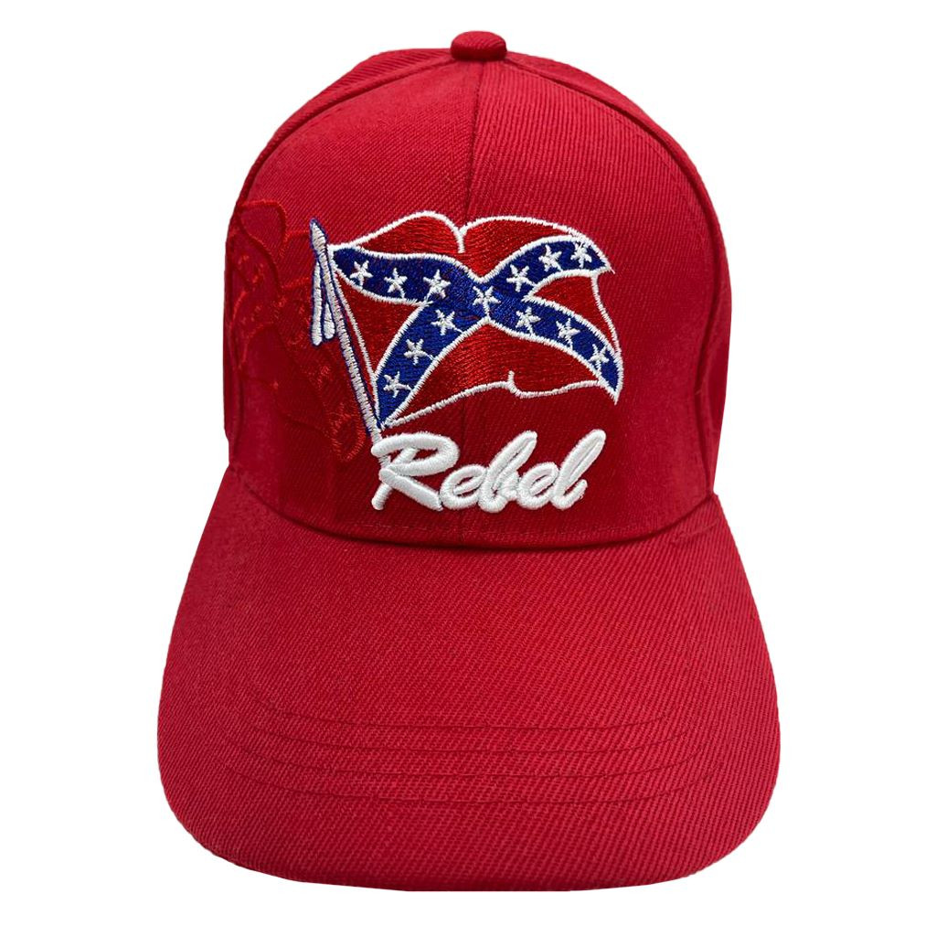 "Rebel" Confederate Waving embroidered Hat