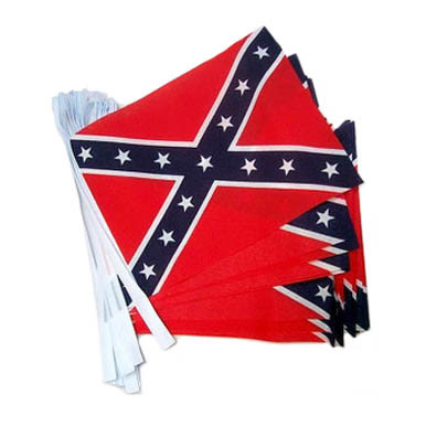 Confederate Flags Bunting 12x18 (A String of Flags)