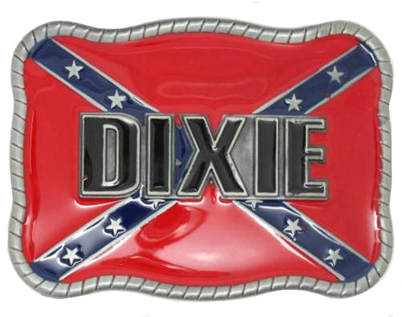 Dixie Confederate Flag Belt Buckle