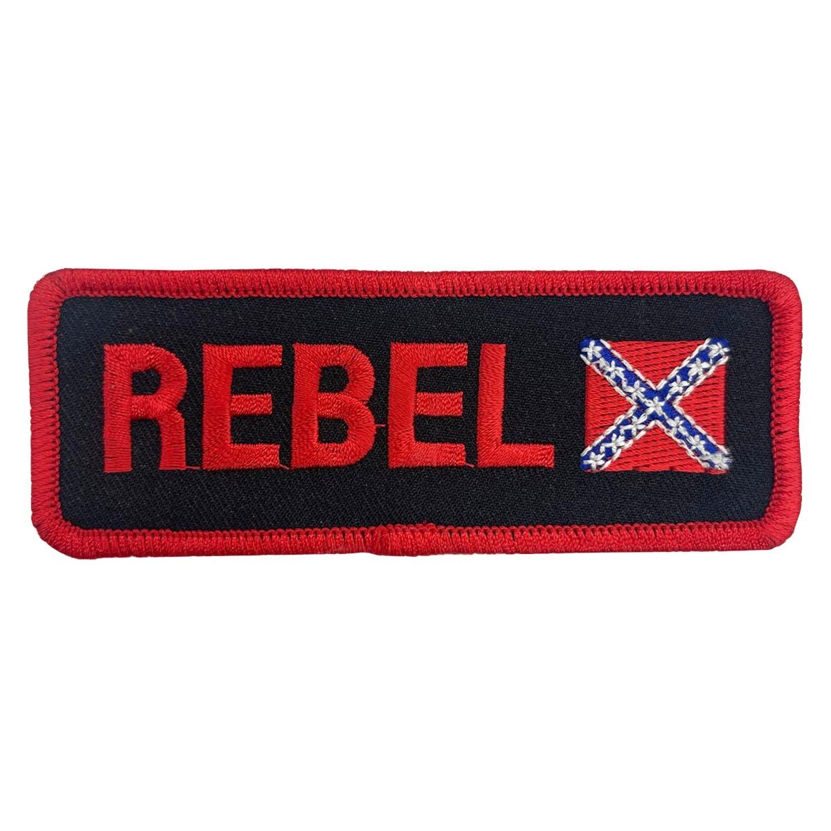 Rebel Confederate flag iron-on patch