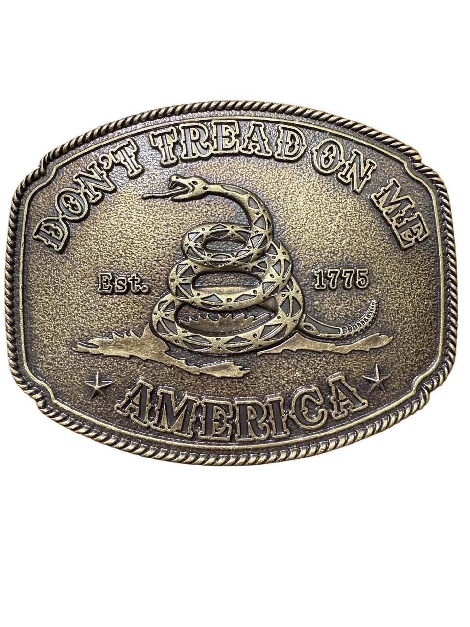 Don't Tread On Me Gadsden America Buckle