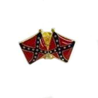 Double sided confederate flag lapel pin