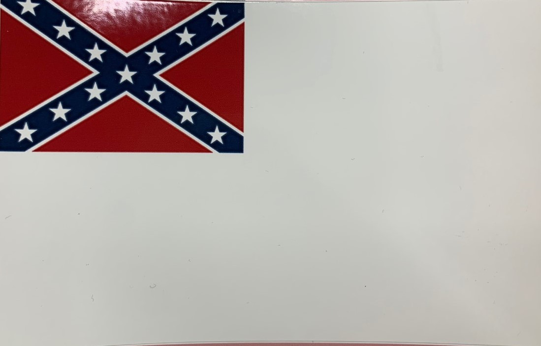 Confederate flag sticker (small)