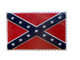 Confederate Flag Emboss Poly refrigerator magnet